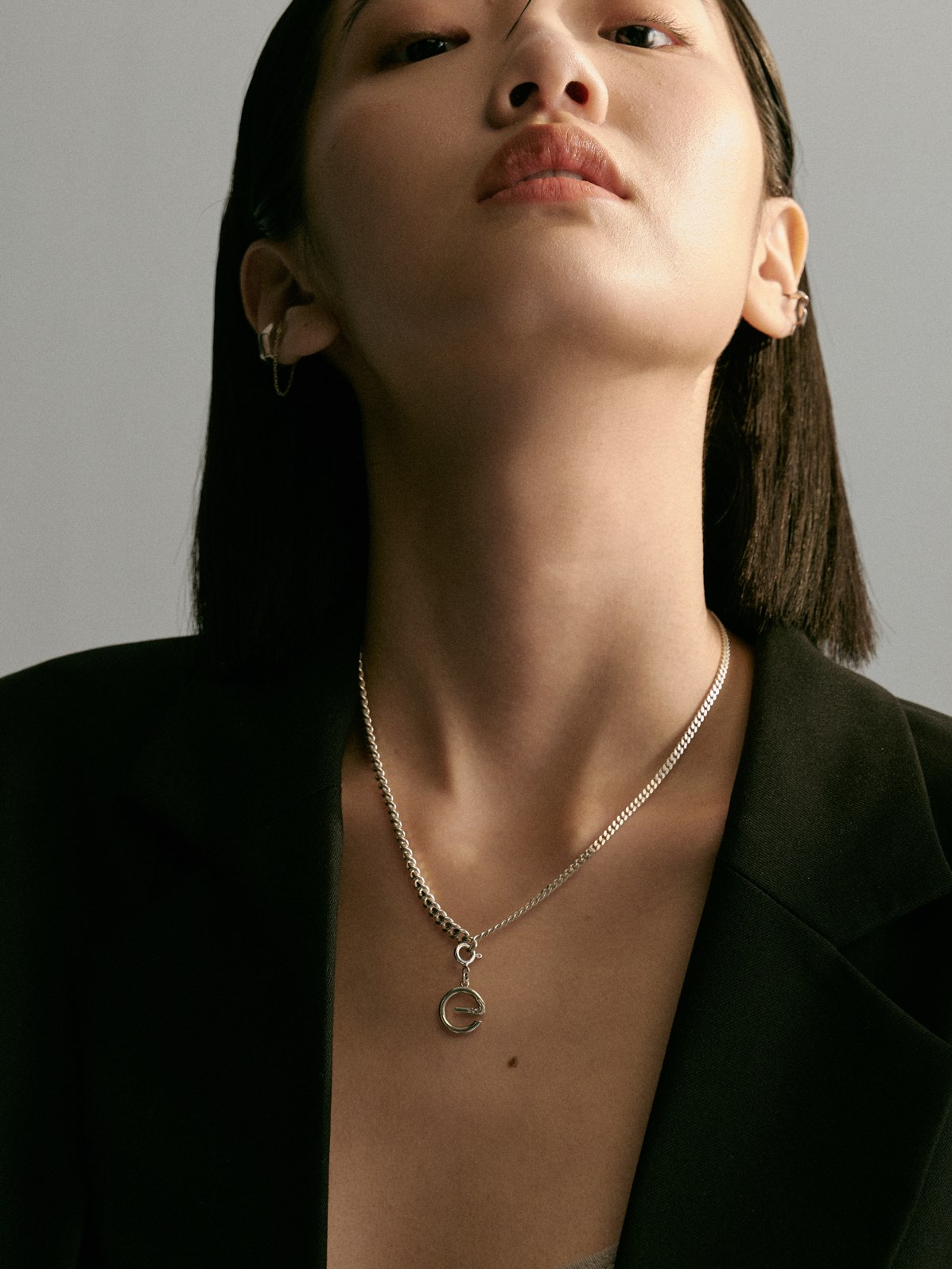 erosion 字母墜飾e-925純銀 ｜ mouggan | 我們都有點不同