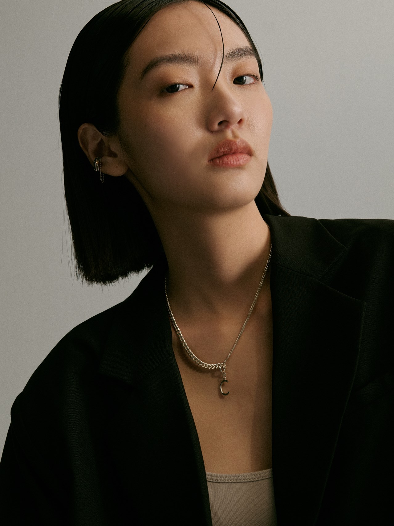 erosion 字母墜飾c-925純銀 ｜ mouggan | 我們都有點不同