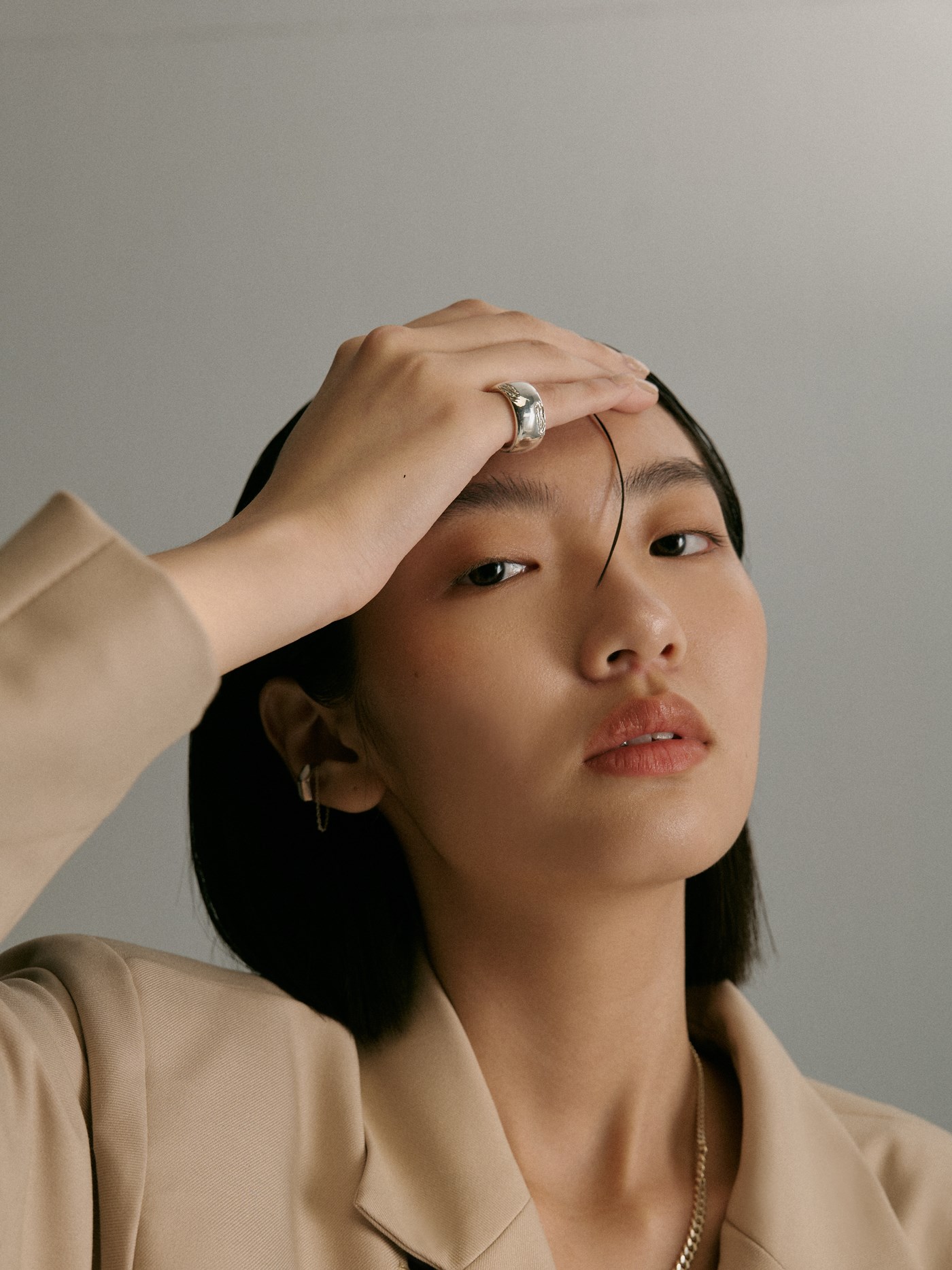 erosion 圓潤粗寬戒-925純銀 ｜ mouggan | 我們都有點不同