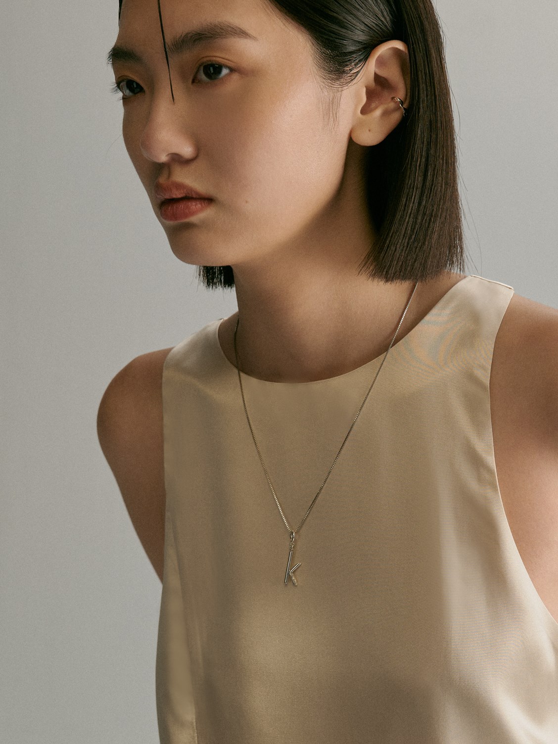 erosion 字母墜飾k-925純銀 ｜ mouggan | 我們都有點不同