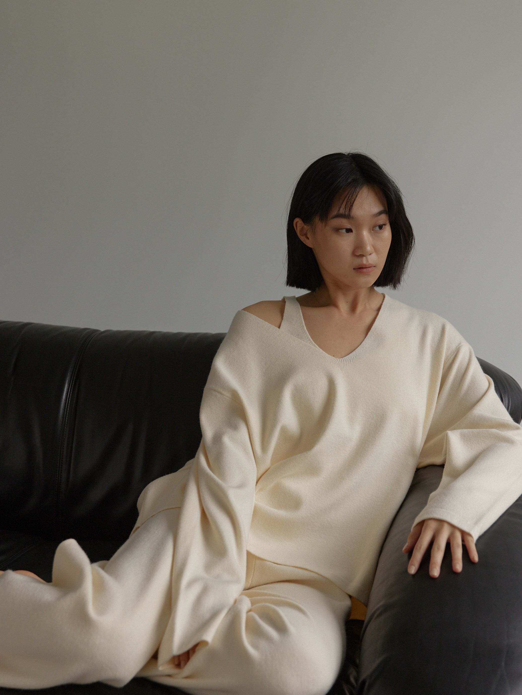 柔膚針織兩件式上衣 ｜ mouggan | 我們都有點不同