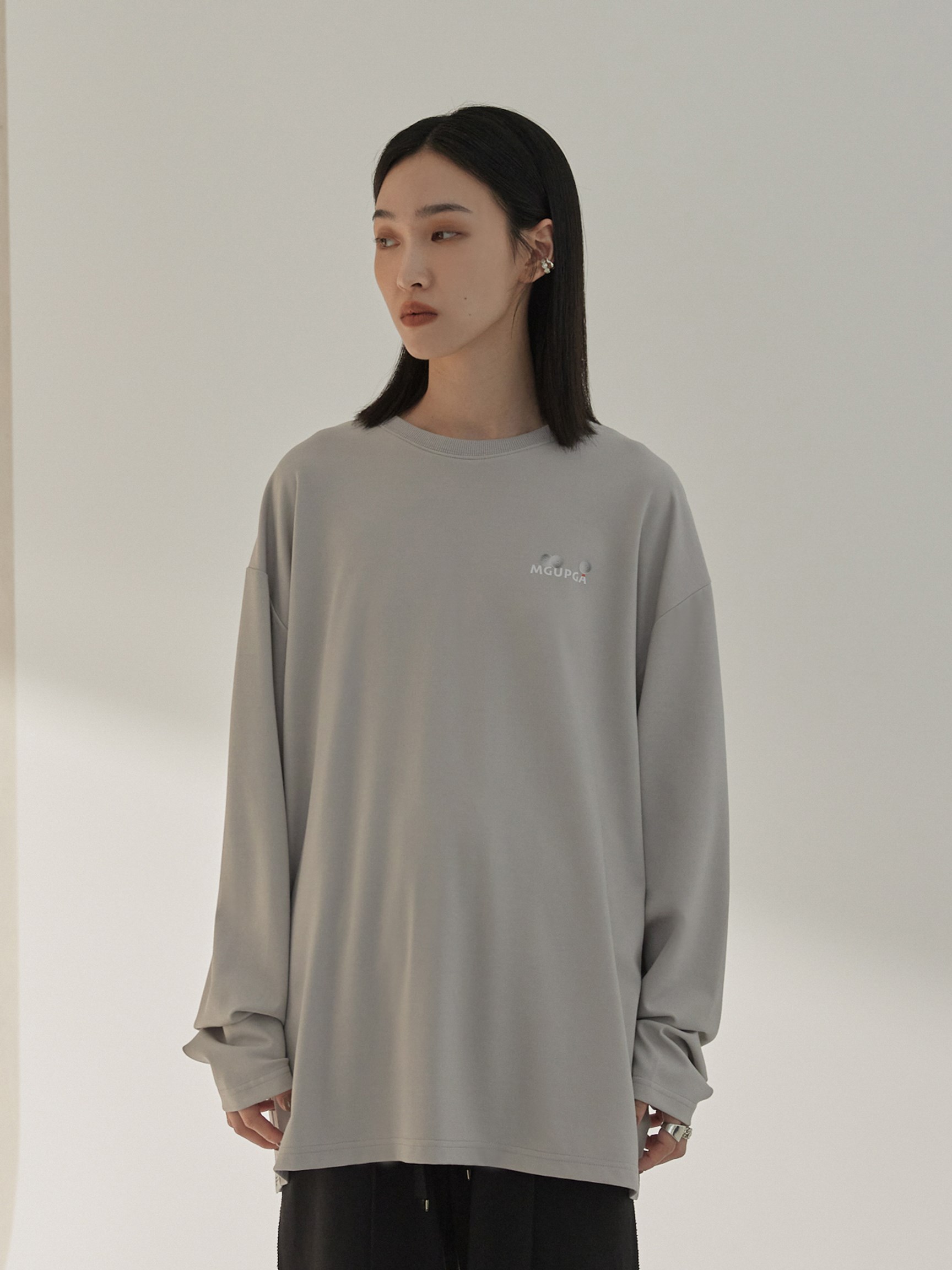 中性挺棉印花長袖TEE ｜ mouggan | 我們都有點不同